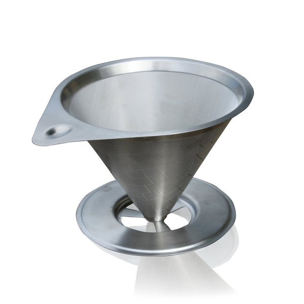 Pour Over Stainless Steel Coffee Filter With Base - Paperless & Reusab ...